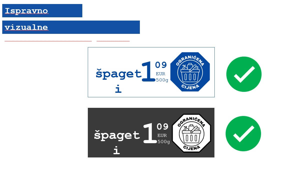 Trgovcima obavezno isticanje vizualne oznake ograničena cijena ...